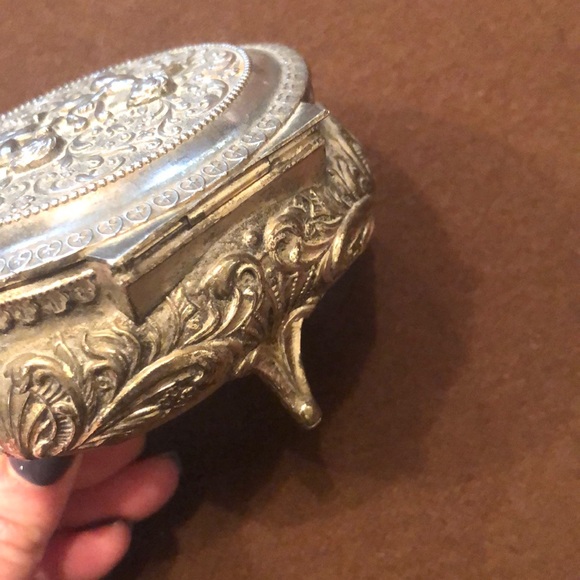 Other | Vintage Cherub Trinketjewelry Box | Poshmark